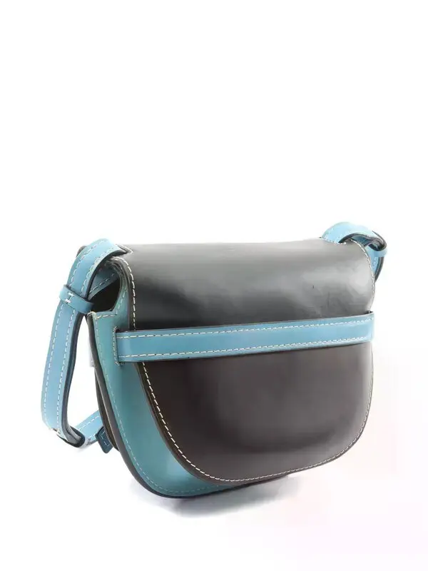 Loewe 2000s Small Gate Leather Shoulder Bag - Black