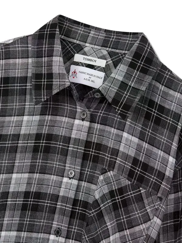 STUDIO TOMBOY Checked Wrap Shirt