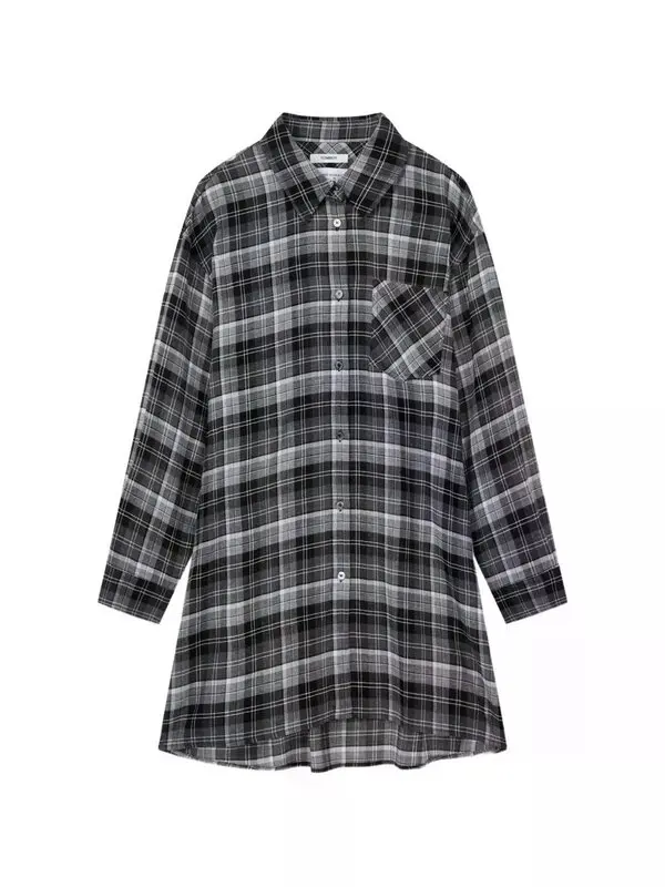 STUDIO TOMBOY Checked Wrap Shirt