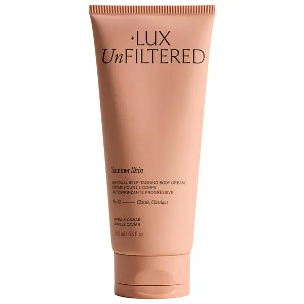 LUX UNFILTERED Summer Skin Hydrating Gradual Self-tanning Body Cream In Vanilla Caviar - One-color