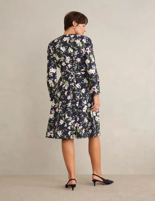 HOBBS LONDON Sabine Long Sleeve Floral Dress