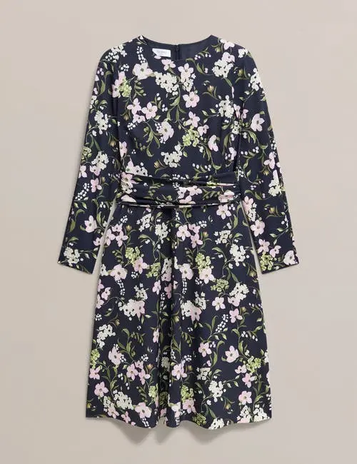 HOBBS LONDON Sabine Long Sleeve Floral Dress
