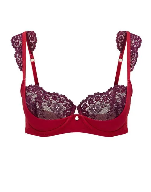 ADORE ME Taissa Contour Balconette Bra - Dark Red
