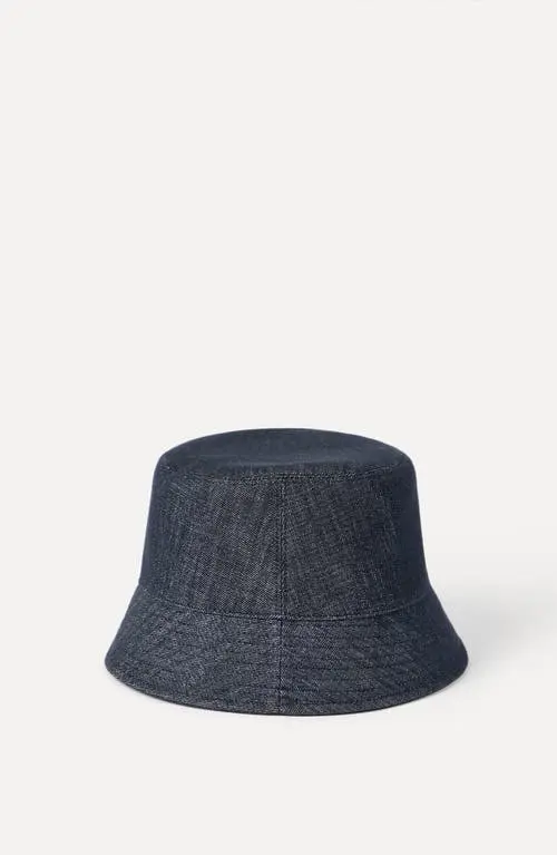 Brunello Cucinelli Bucket Hat With Logo - Denim