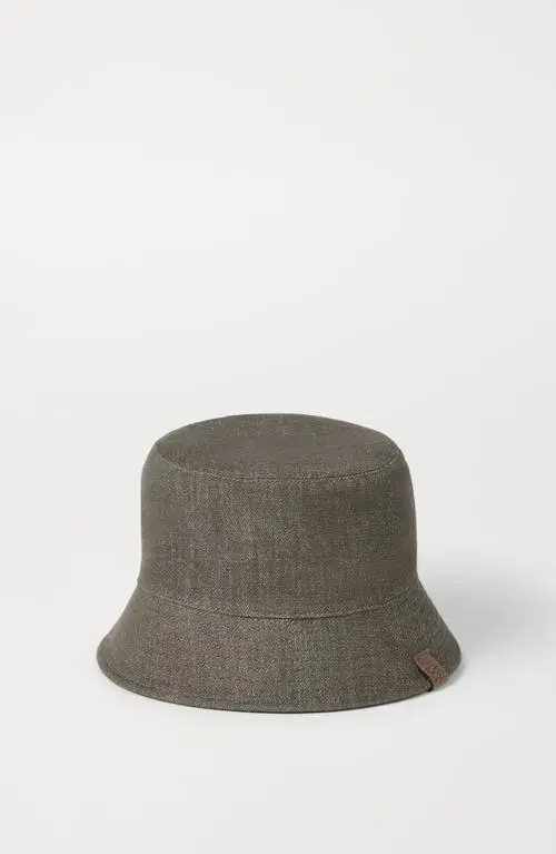 Brunello Cucinelli Bucket Hat With Lamé Thread - Green