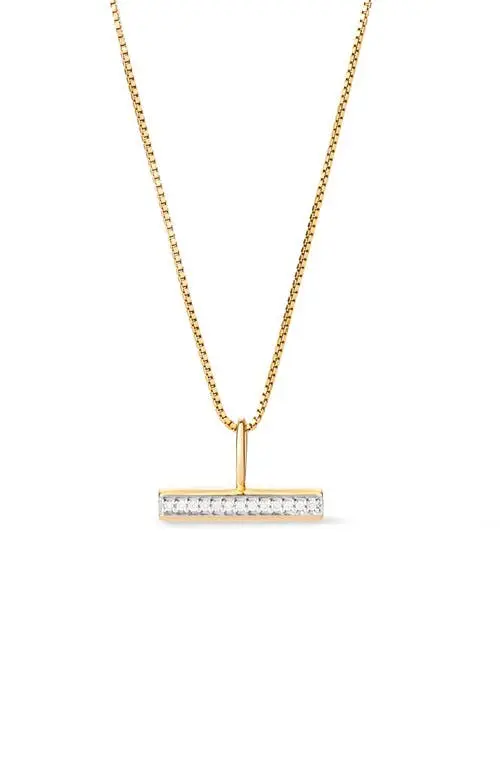 ANA LUISA Solid Yellow Diamond Toggle Charm Necklace - Gold