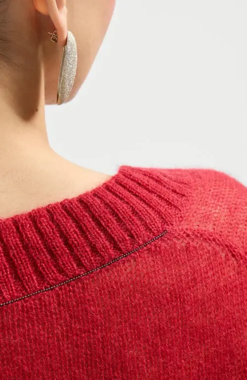 Brunello Cucinelli Virgin Wool And Mohair Sweater - Red