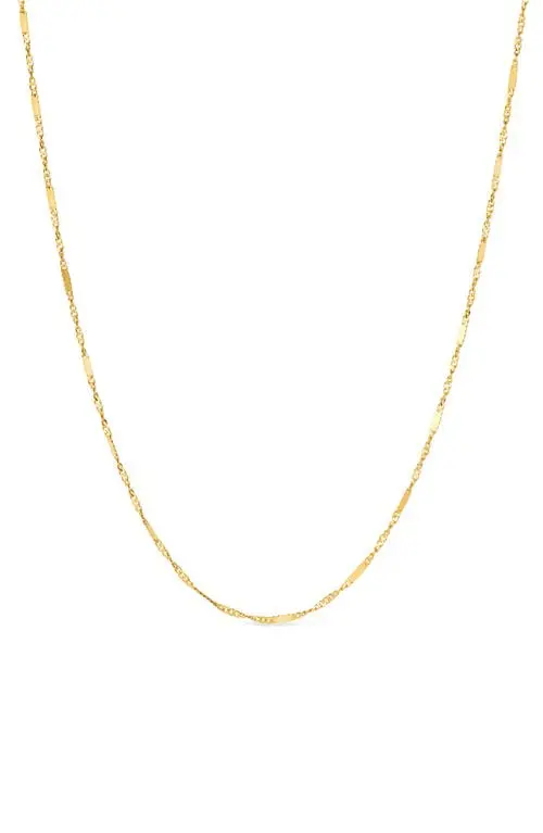 ANA LUISA Solid Yellow Singapore Chain Necklace - Gold