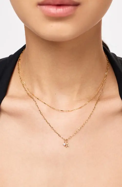 ANA LUISA Solid Yellow Singapore Chain Necklace