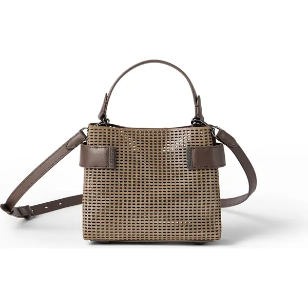 Brunello Cucinelli Leather Essence Top-handle Bag - Brown