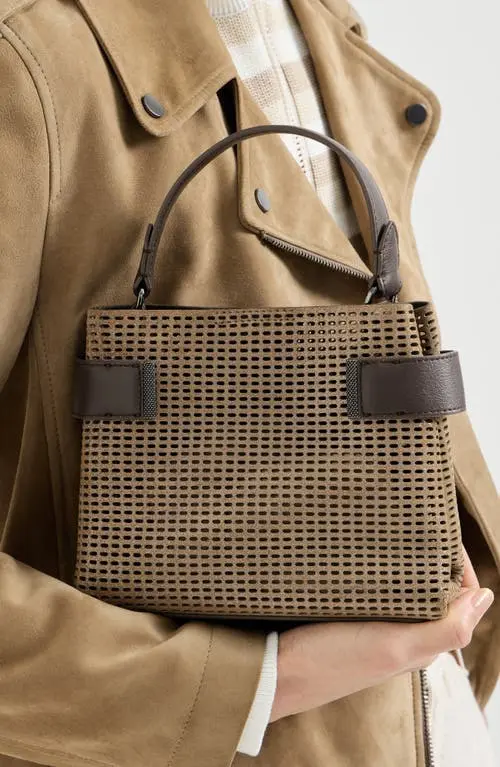 Brunello Cucinelli Leather Essence Top-handle Bag - Brown