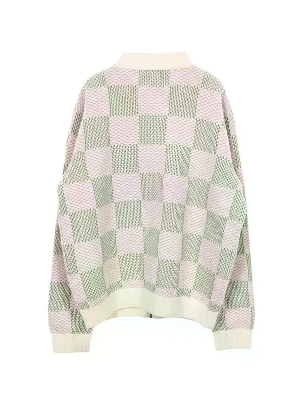 LOUIS VUITTON Jacquard Zip-up Bomber Jacket - Pink