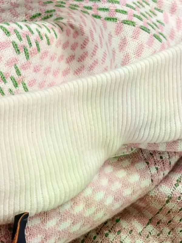 LOUIS VUITTON Jacquard Zip-up Bomber Jacket - Pink