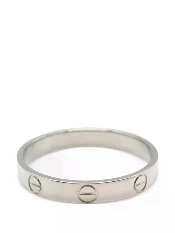 Cartier 2010s Mini Love Ring - Silver
