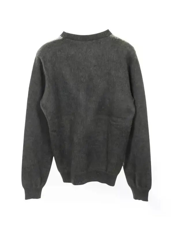 Fendi Ff Pattern-knit Sweater - Grey