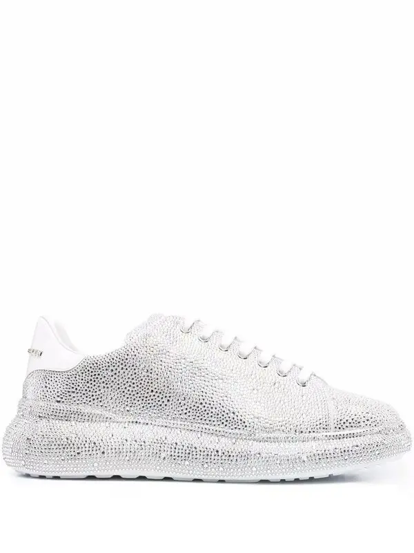 Philipp Plein Crystal-embellished Low Top Sneakers