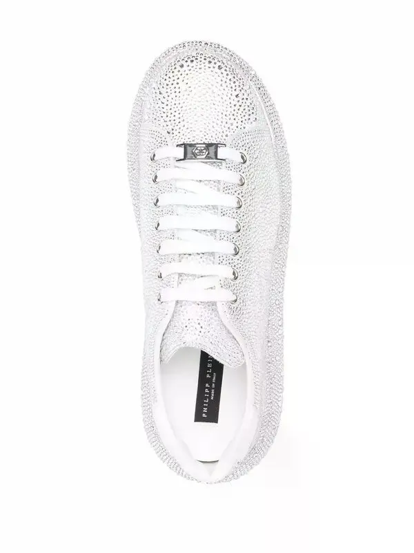 Philipp Plein Crystal-embellished Low Top Sneakers