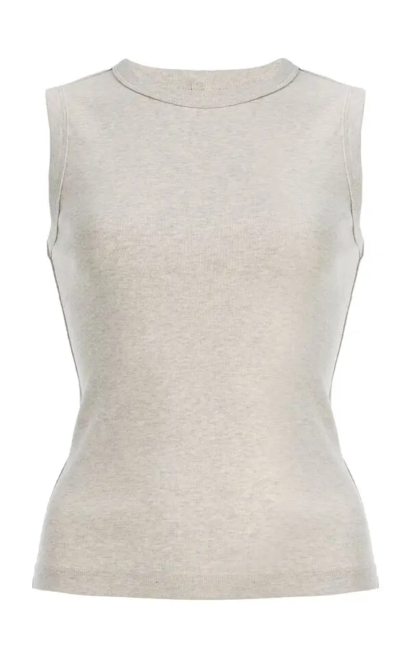 FLORE FLORE Esmé Cotton Tank Top - Grey