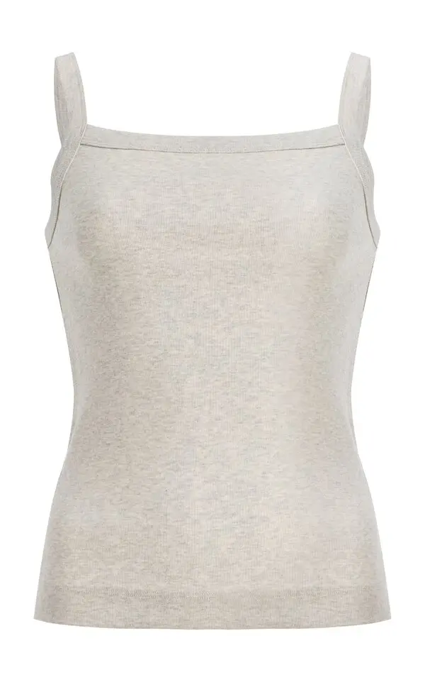 FLORE FLORE May Cotton Cami Top - Grey