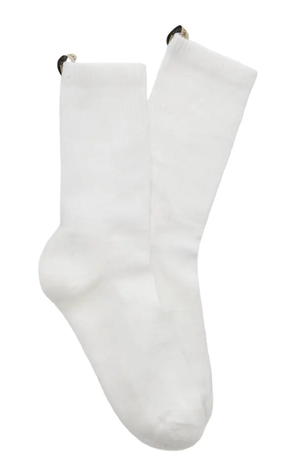 Comme Si Merino Tube Sock - White
