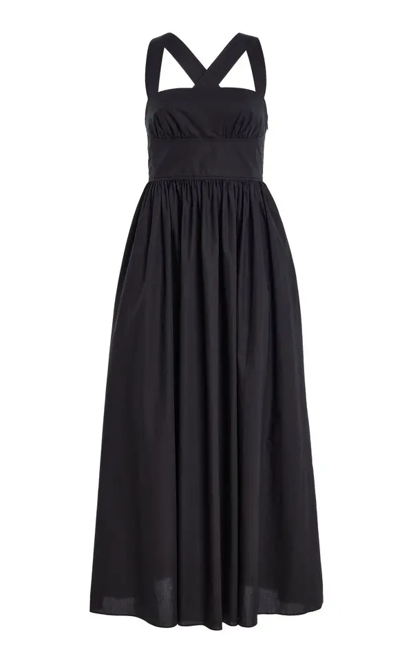 Matteau Crossback Midi Dress - Black