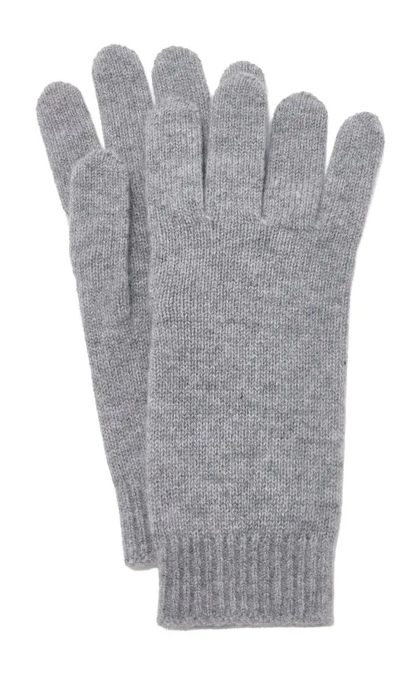 Comme Si Cashmere Short Gloves - Grey
