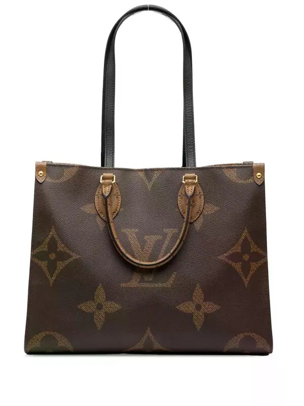 LOUIS VUITTON 2021-2025 Monogram Giant Onthego Mm Satchel - Brown