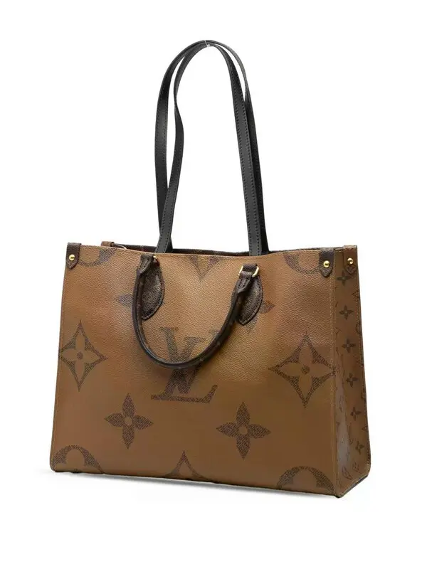 LOUIS VUITTON 2021-2025 Monogram Giant Onthego Mm Satchel - Brown