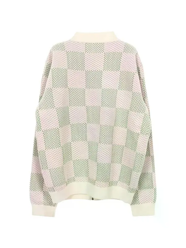 LOUIS VUITTON 2010s Jacquard Zip-up Bomber Jacket
