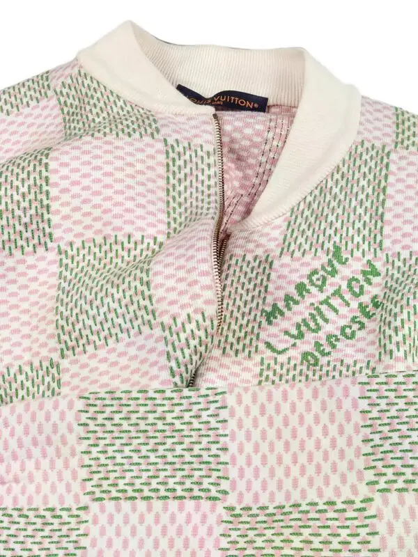 LOUIS VUITTON Jacquard Zip-up Bomber Jacket