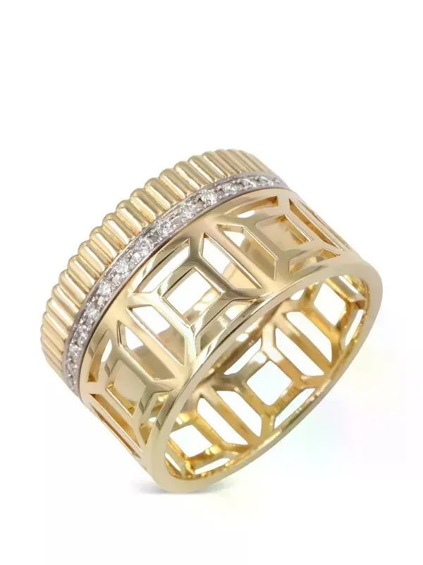 Boucheron 2010s Diamond Geometric Ring