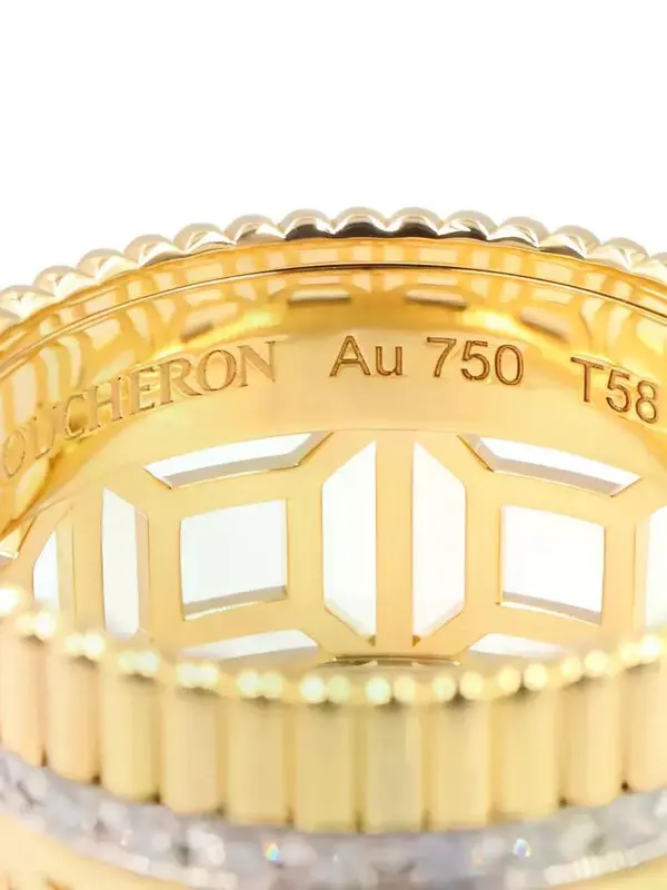 Boucheron 2010s Diamond Geometric Ring