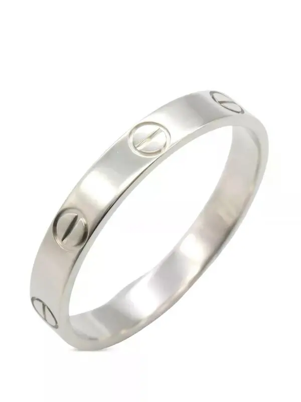 Cartier 2010s Mini Love Ring - Silver