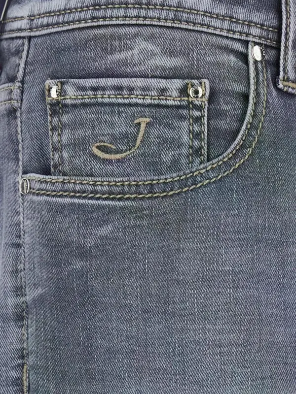 Jacob Cohen Bard Straight-leg Jeans - Grey