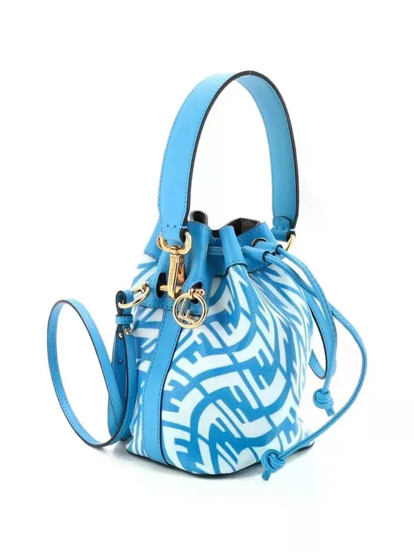 Fendi Mon Tresor Vertigo Zucca Coated Canvas Mini Bucket Bag