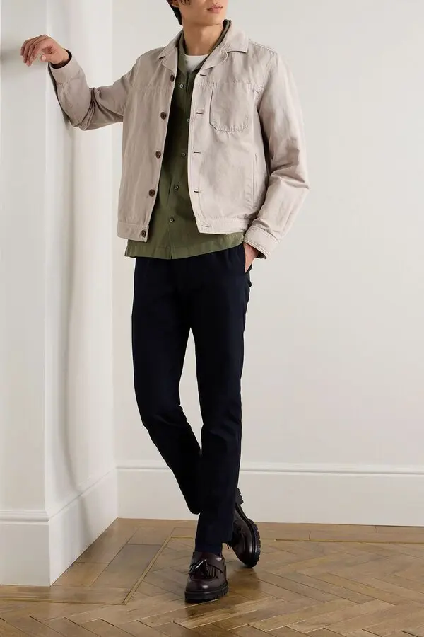 Mr P. Cotton And Linen-blend Jacket