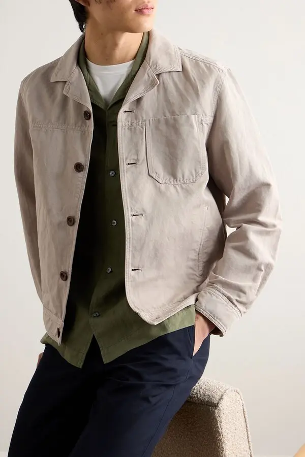Mr P. Cotton And Linen-blend Jacket