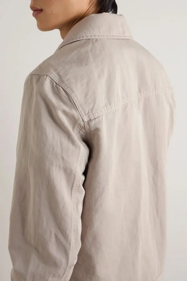 Mr P. Cotton And Linen-blend Jacket