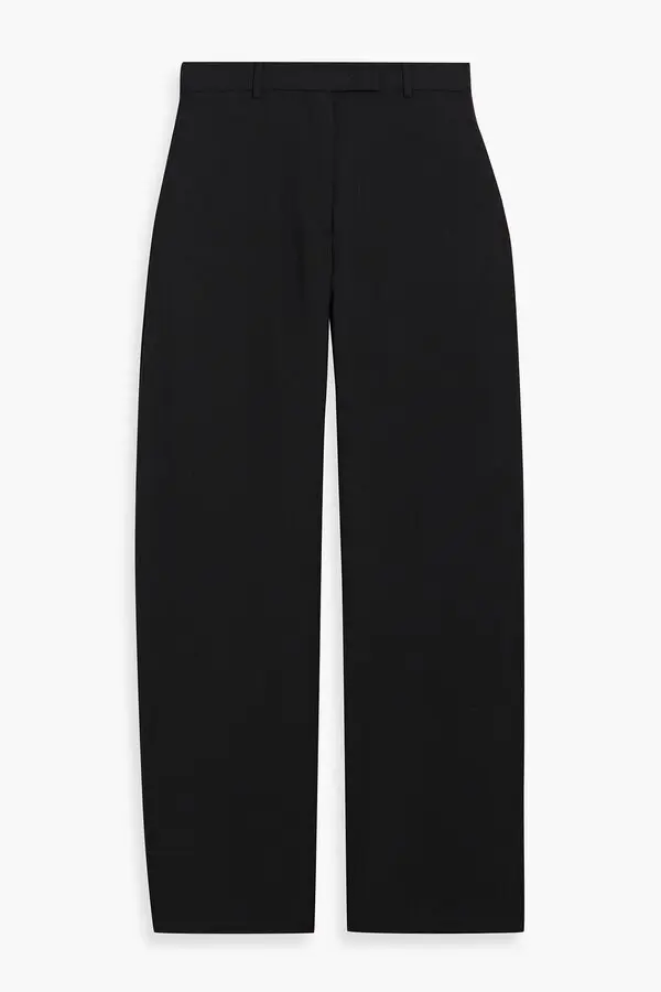 Sportmax Ampezzo Wool Wide-leg Pants - Black