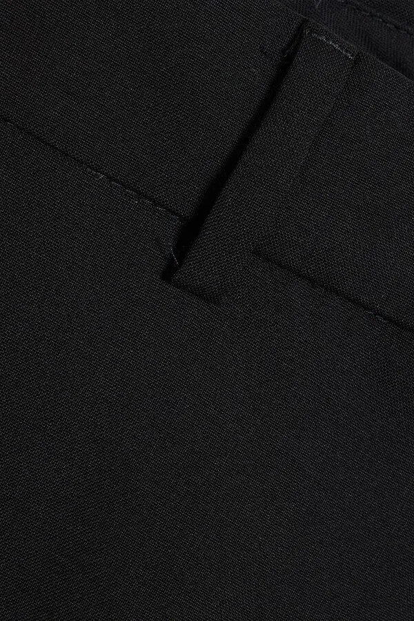 Sportmax Ampezzo Wool Wide-leg Pants - Black