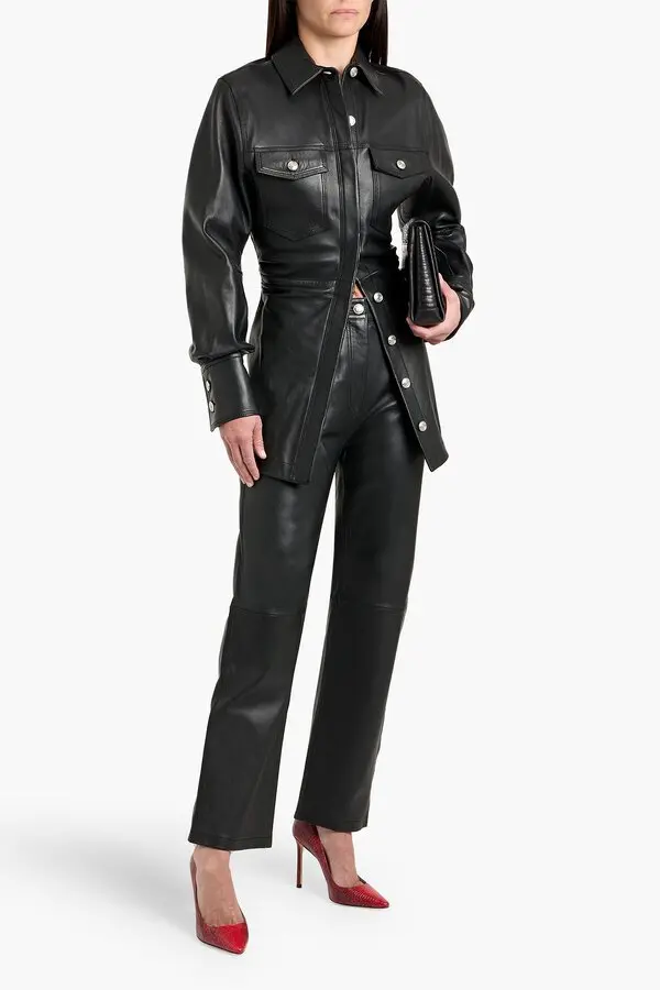 Sportmax Tobia Leather Jacket