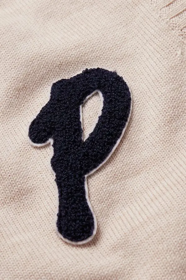 Mr P. Logo-appliquéd Striped Merino Wool Vest