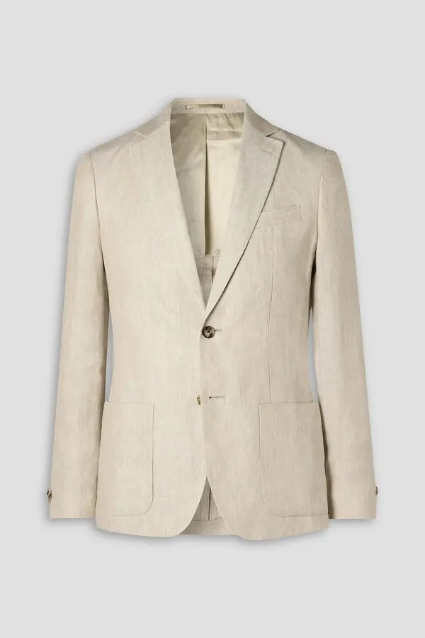 Mr P. Linen Suit Jacket - Ecru