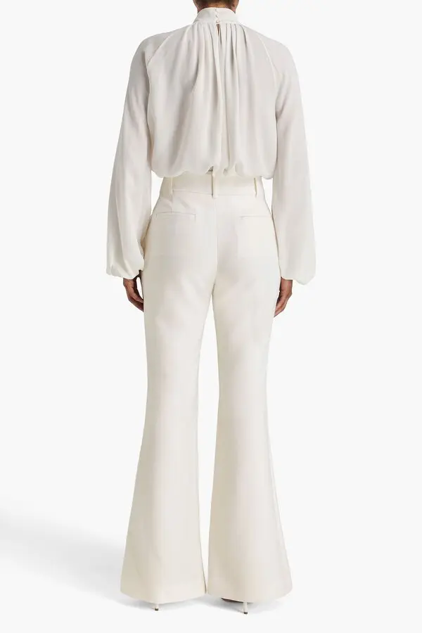 Gabriela Hearst Allanon Sequin-embellished Flared Pants - Ivory