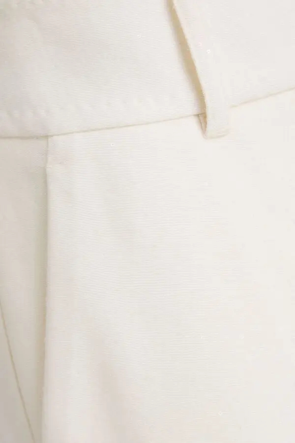 Gabriela Hearst Allanon Sequin-embellished Flared Pants - Ivory
