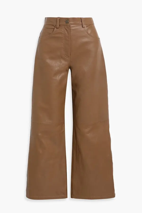 Etro Leather Wide-leg Pants