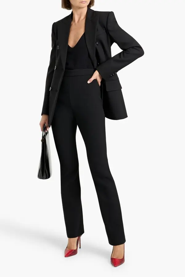 Sportmax Gelly Double-breasted Wool-crepe Blazer