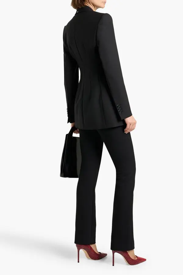 Sportmax Gelly Double-breasted Wool-crepe Blazer