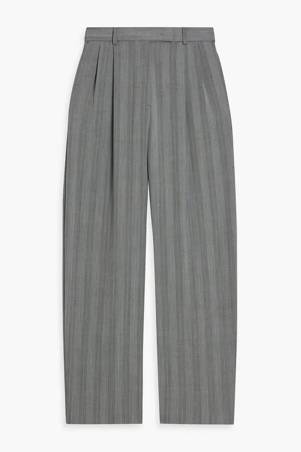 Sportmax Andal Pinstriped Twill Wide-leg Pants