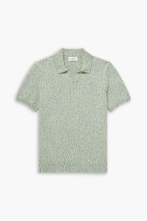Mr P. Mélange Cotton Polo Shirt